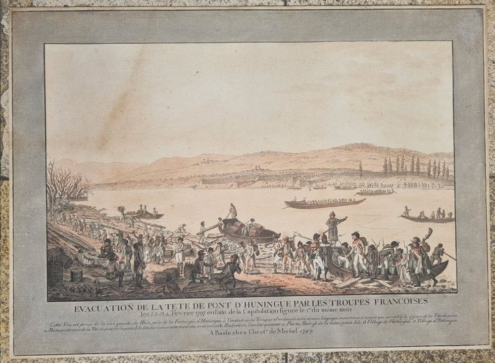 Christian von Mechel: Basel, Hüningen origin. Radierung 1797 (Gebraucht ...
