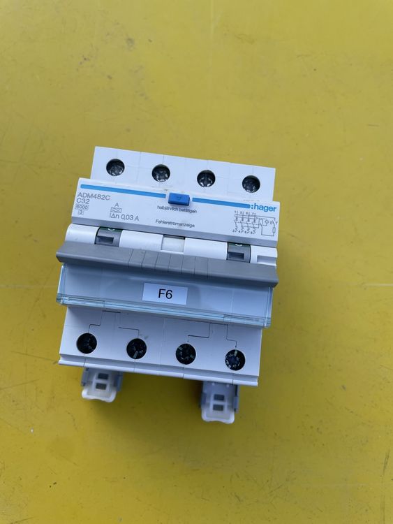 Hager Ls mit FI 32A 30mA ADM482C | Kaufen auf Ricardo
