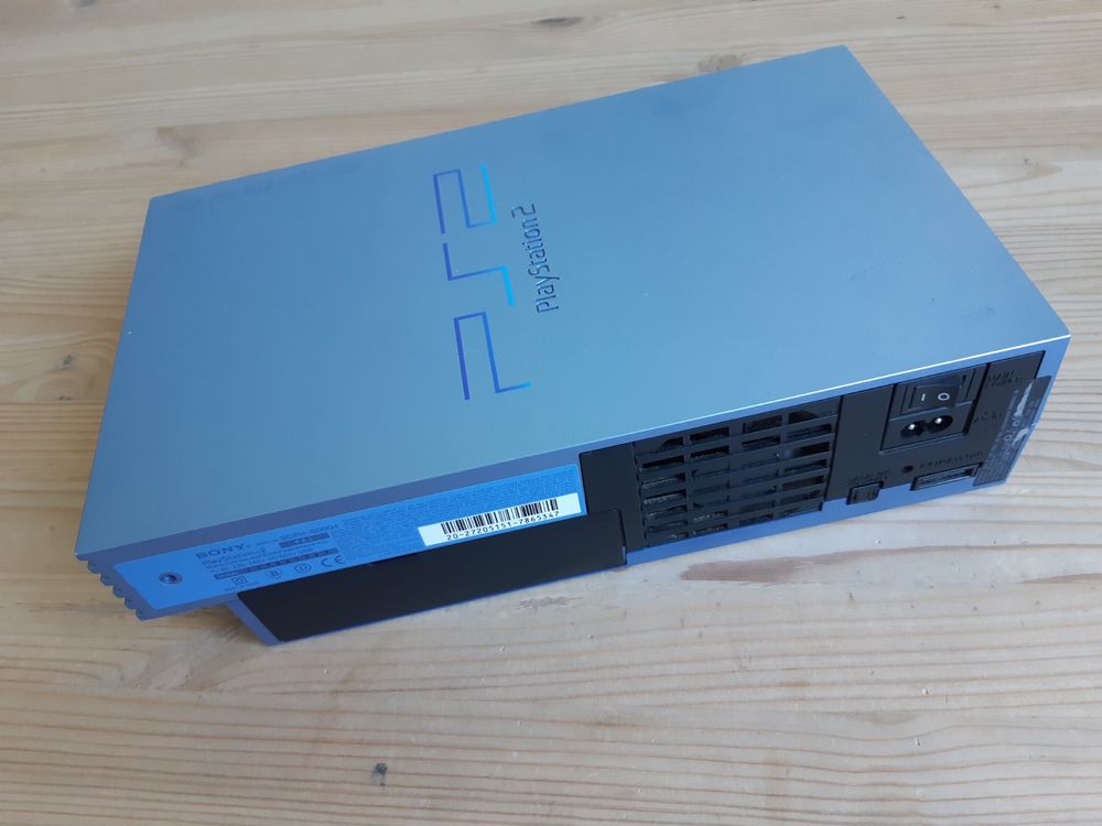 SONY Playstation 2 PS2 Aqua Blue Blau mit Zubehör | Kaufen auf Ricardo