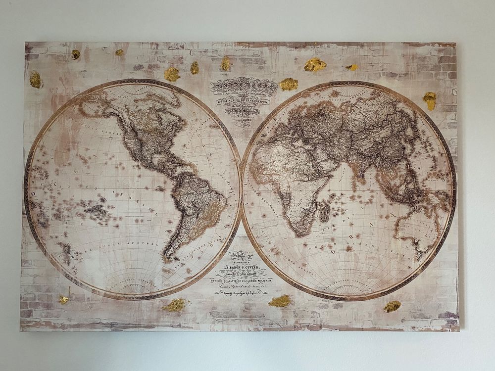 Wandbild Weltkarte | Kaufen auf Ricardo