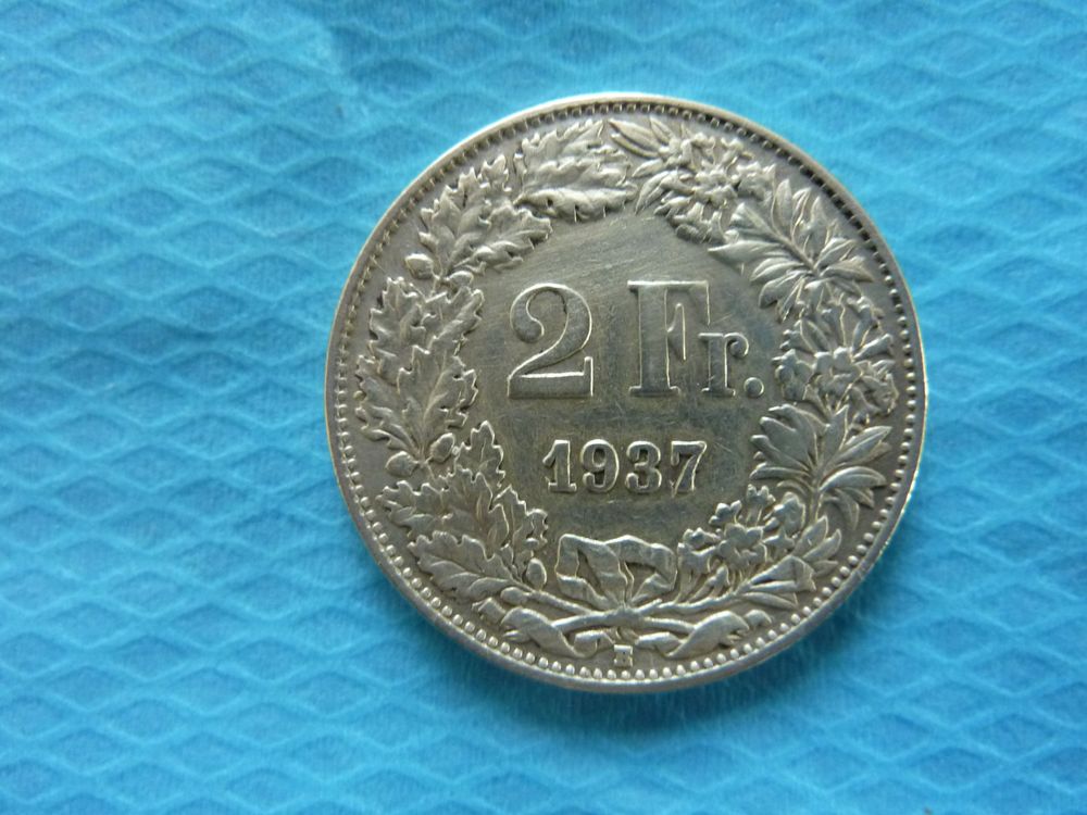 Rare Silber 2 Franken 1937 vorzüglich (Gebraucht) in Seon für CHF 6 – nur Abholung auf Ricardo ...