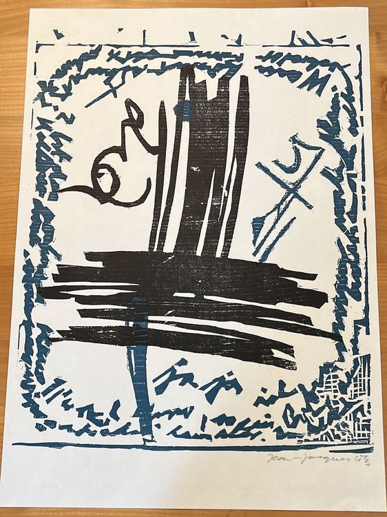 Holzschnitt handsigniert Jean - Jacques Volz (ID b3427) (Gebraucht) in ...