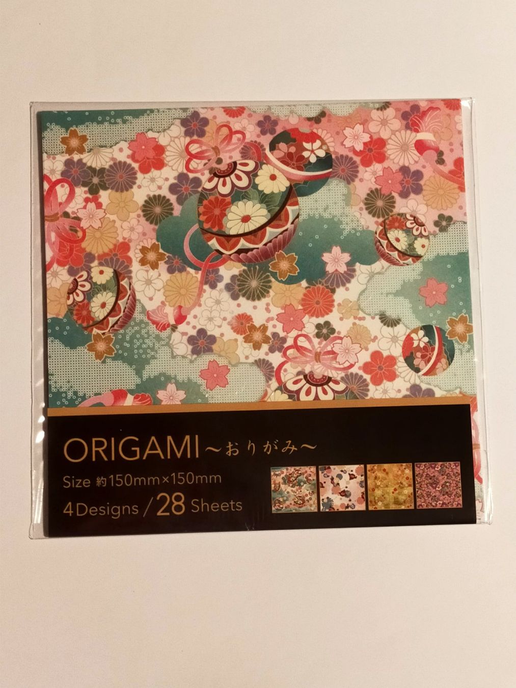 Origami Papier aus Japan, 15x15cm, 28 Stück (Neu und originalverpackt ...