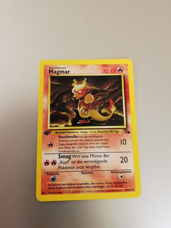 Magmar 1er edition Fossile 1999 Pokemon | Kaufen auf Ricardo