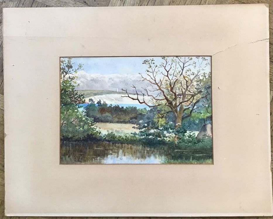 Antike Landschaft Aquarell Verso Unleserlich Signiert (Gebraucht) in Root für CHF 5 – mit ...