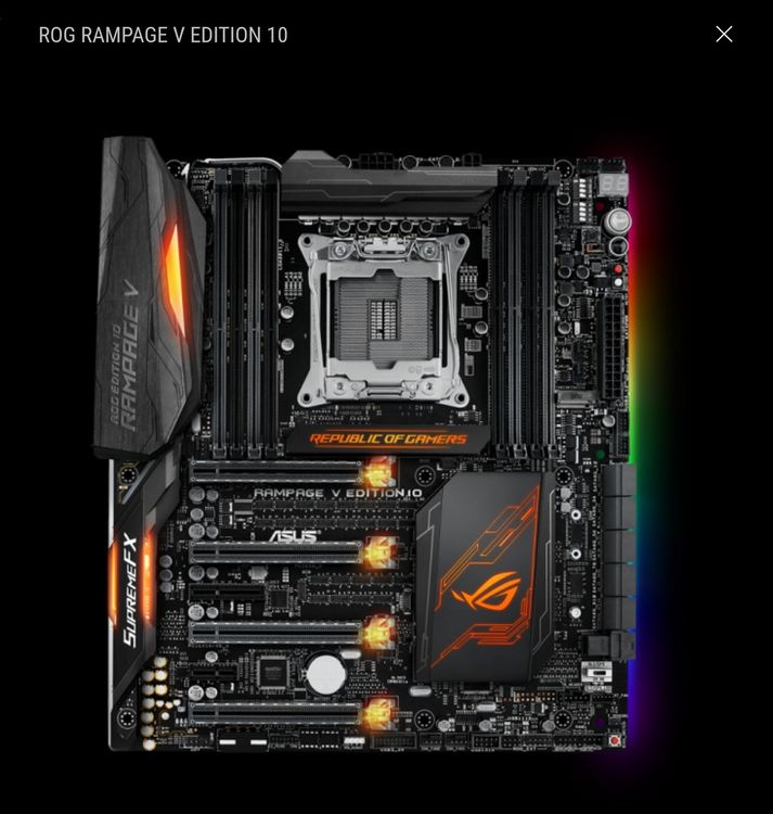 Asus Rampage Extreme V Edition 10 i7 5960X TPM 2.0 (Gebraucht) in Bulle ...
