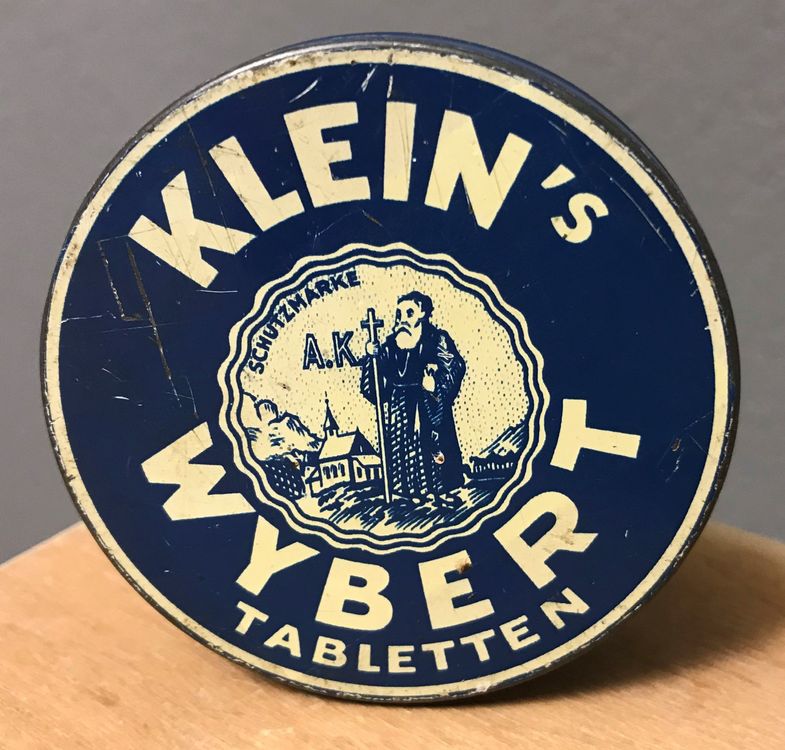 KLEIN'S WYBERT Tabletten- André Klein Basel - alte Blechdose (D ...