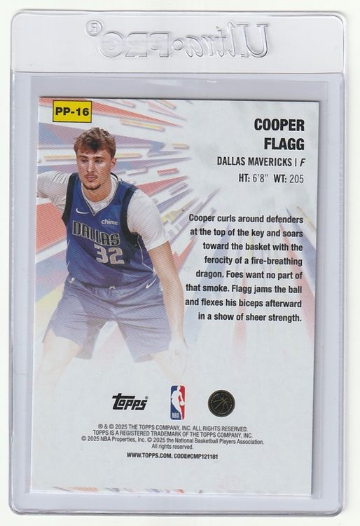 2025/26 Topps Flagship Basketball Cooper Flagg Rookie RC (Neu (gemäss ...