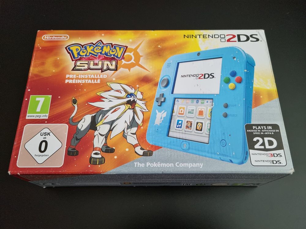 Nintendo 2DS - Pokemon Sonne Edition inkl. OVP (Gebraucht) in Vilters ...