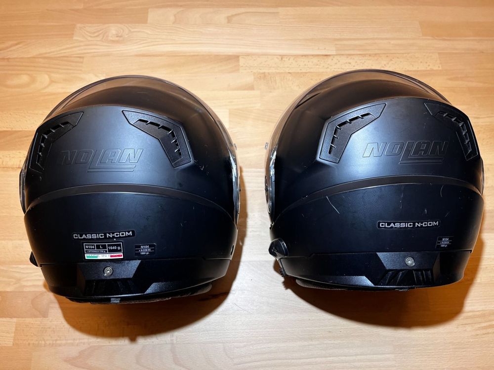 2x NOLAN N104 Klapphelm mit N-COM B4 Intercom (Gebraucht) in Weite für ...