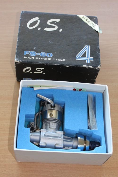 Modellmotor O.S. FS-60 M Four Stroke Marine Engine (Neu (gemäss ...