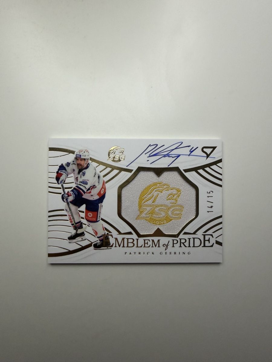 Patrick Geering - Emblem of Pride 14/15 - Sportzoo - ZSC (Neu (gemäss ...