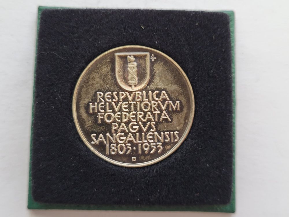 Medaille St-Gallen 1953 Silber 15.94g (Gebraucht) in Pravidondaz für ...