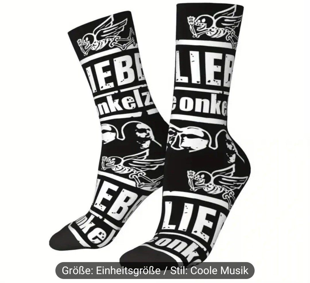 🎶 BÖSE ONKELZ "Ich liebe BÖSE ONKELZ" Socken! 🎶🤘 (Neuf avec emballage d ...