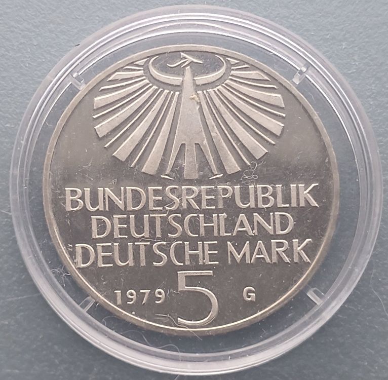 DEUTSCHLAND - BRD - 1979 - 5 MARK - OTTO HAHN - UNZIRKULIERT (Neu (gemäss Beschreibung)) in ...