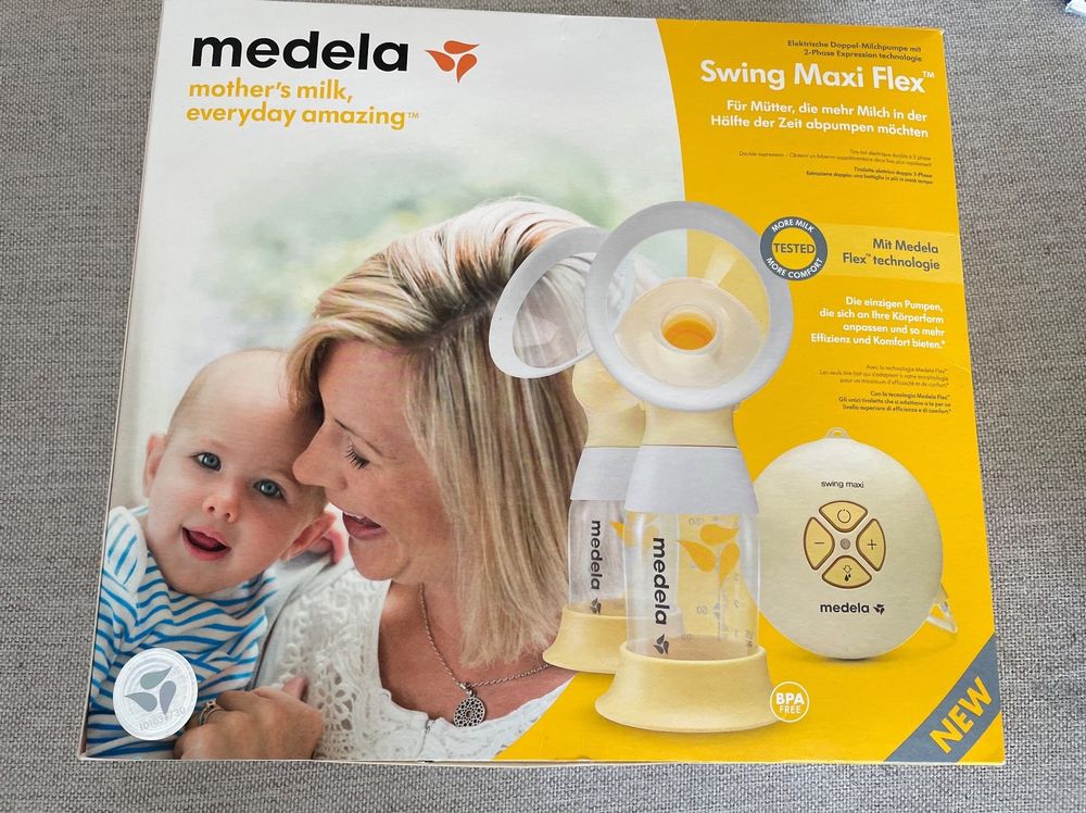 Medela Swing Maxi Flex elektrische Doppelmilchpumpe (Gebraucht) in ...