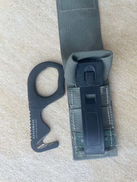 BENCHMADE Strap Belt Cutter 7 Hook Black Tactical US ARMY (Gebraucht ...