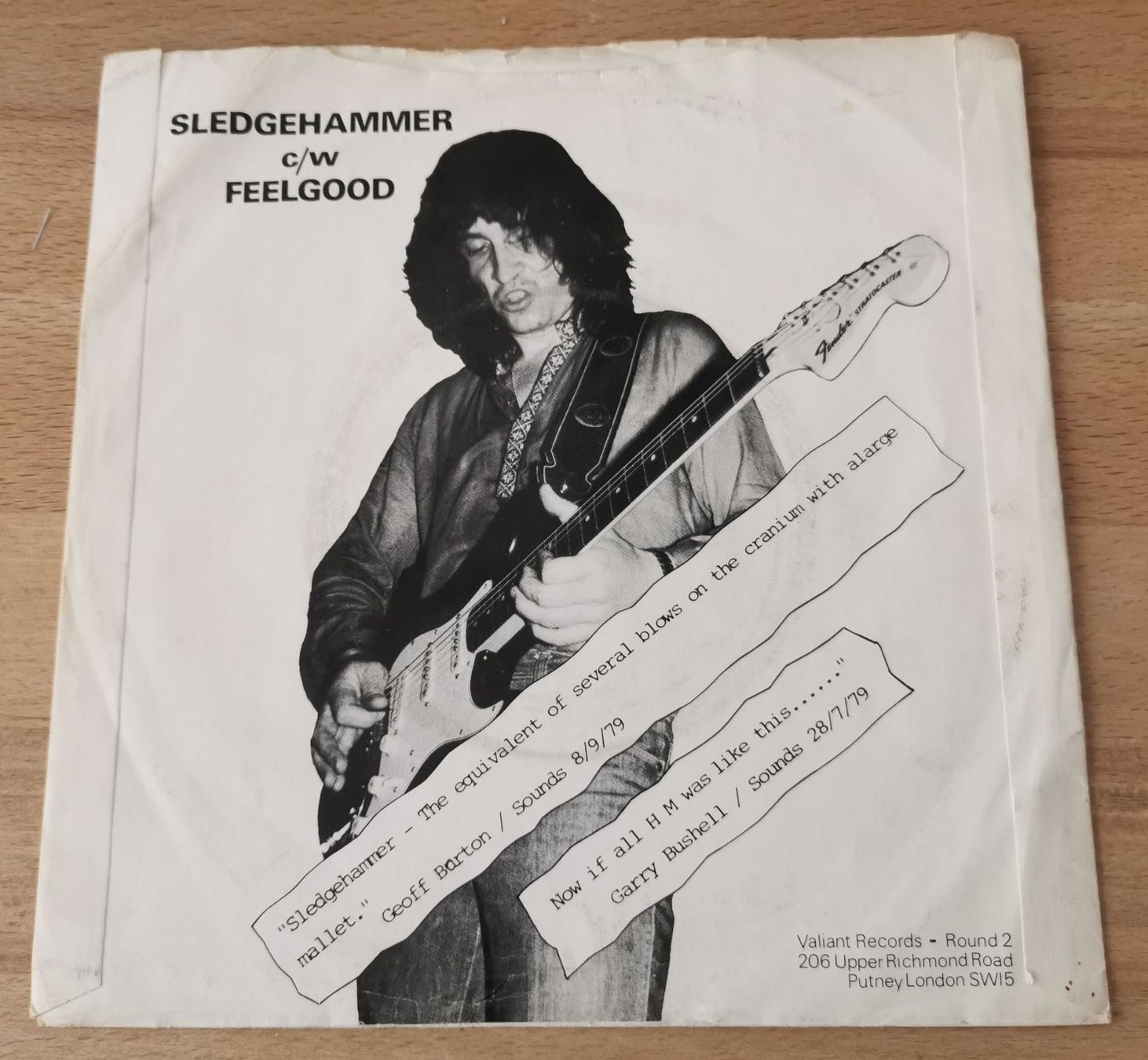 SLEDGEHAMMER: Sledgehammer 7" NWOBHM Iron Maiden Raven Tank (Gebraucht ...