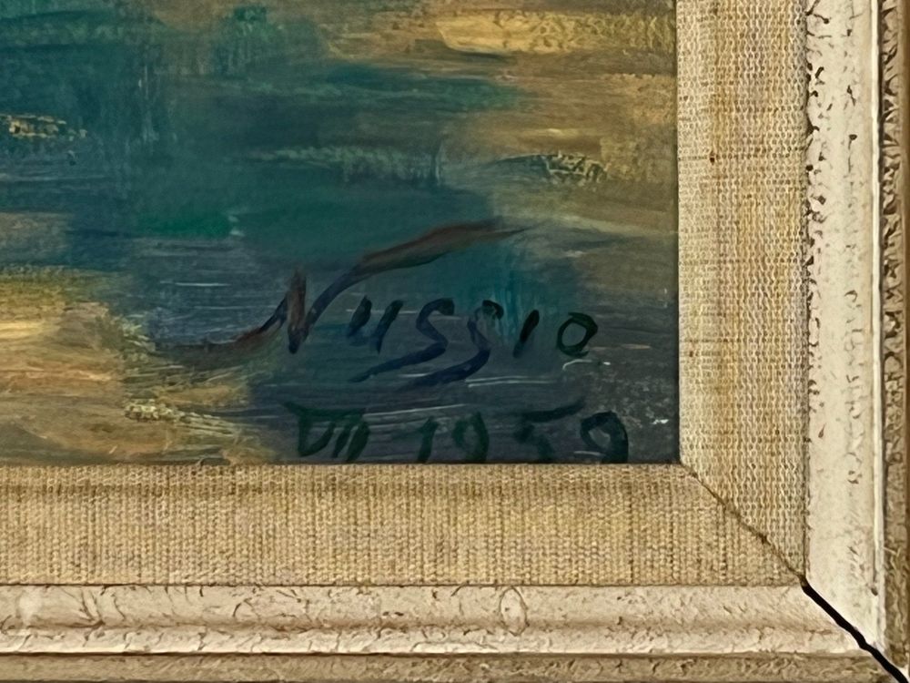 Oskar Nussio grosses Gemälde Piz Corvatsch Surlej Silvaplana | Kaufen ...