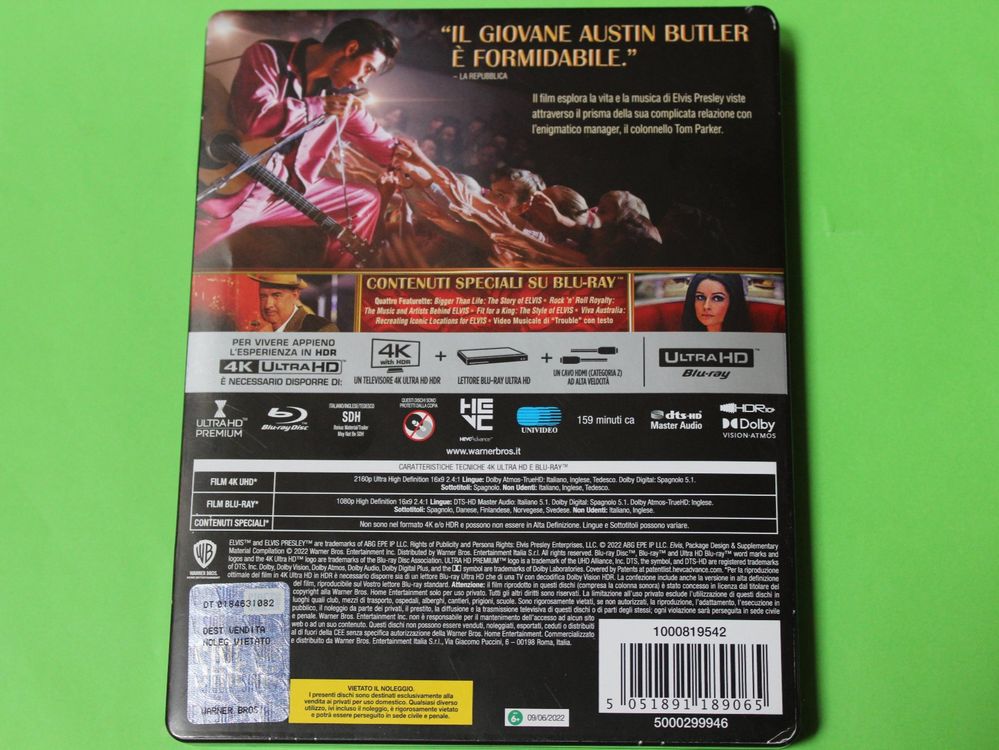 ELVIS PRESLEY - ELVIS 4K BLU-RAY Steelbook 2022 (Tom Hanks) | Kaufen auf Ricardo