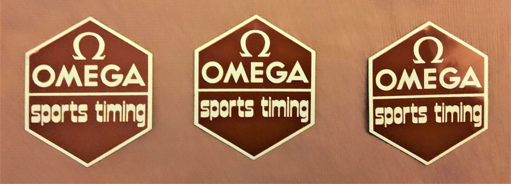 28 Vintage Offizielle OMEGA SPORTS TIMING Stickers (Neu (gemäss ...