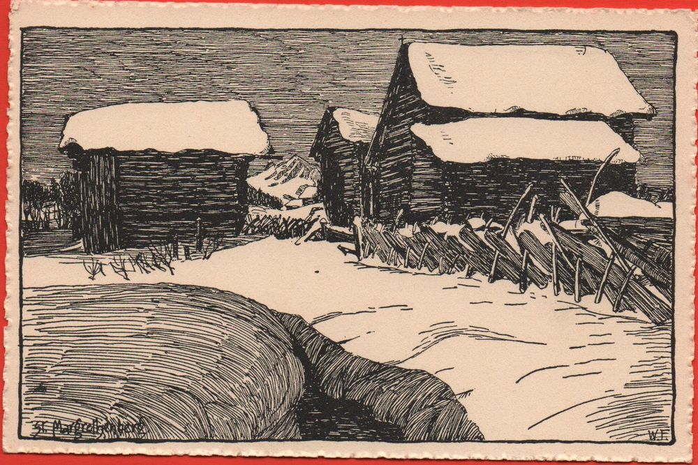 Künstler-AK ST. MARGRETHENBERG bei Pfäfers, sign. W.F. (Neu (gemäss ...