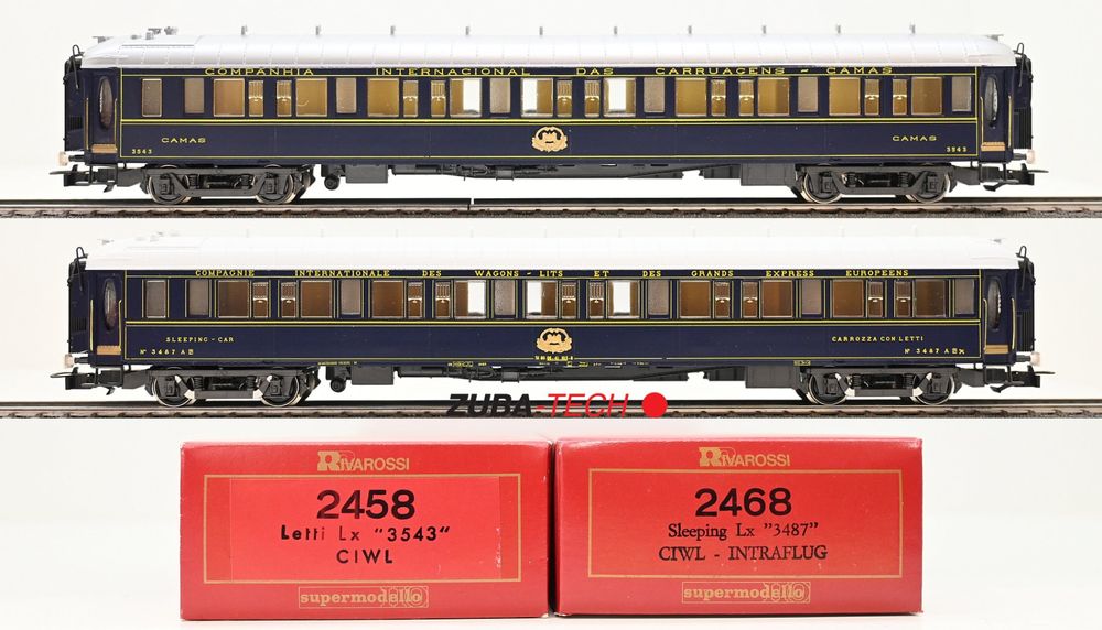 Rivarossi 2x Pullman-Personenwagen der CIWL H0 GS mit OVP (Gebraucht) in St. Gallen für CHF 77 ...