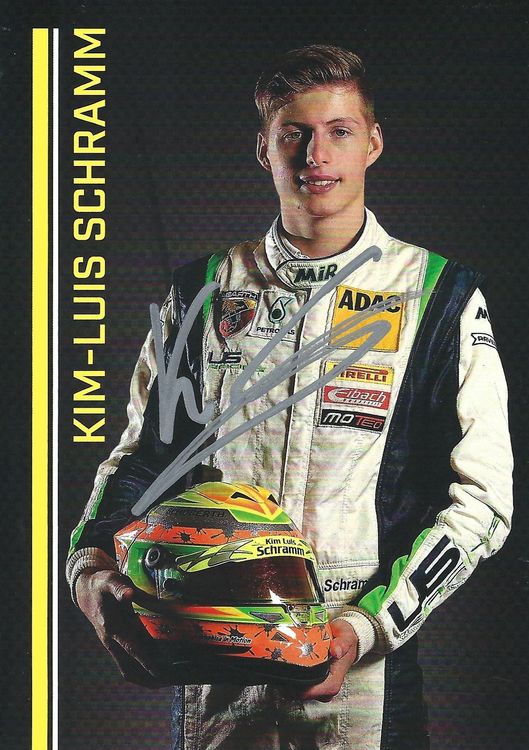 Autogrammkarte Kim-Luis Schramm, Formel 4, 2016 (Gebraucht) in Aarburg ...