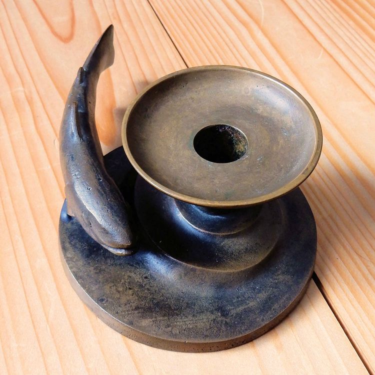 Vintage Kerzenhalter mit Fisch (Gebraucht) in Burgdorf für CHF 35 – mit Lieferung auf Ricardo kaufen