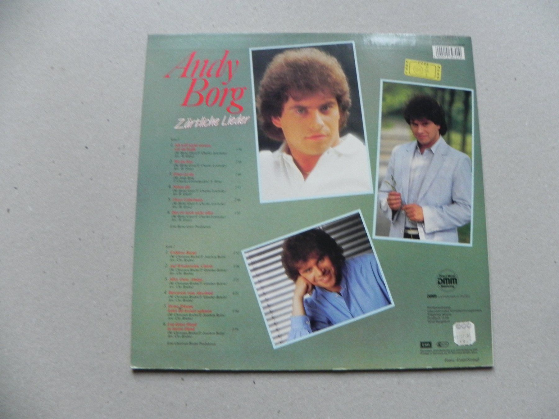 LP Deutschland Schlager Sänger Andy Borg 1984 Zärtliche Li.. (Gebraucht ...