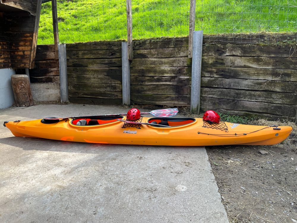 Prijon Capri 2 Kajak Zweierkajak Tourenkajak (Usato) a Speicherschwendi ...