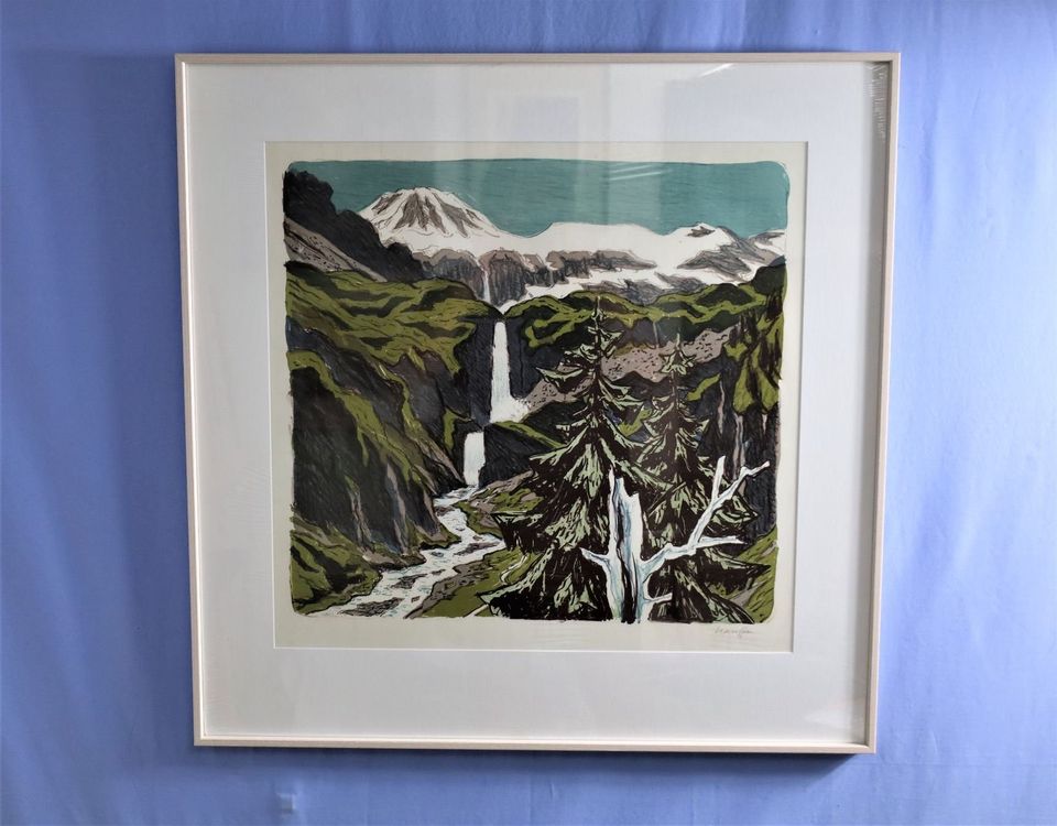 Fred Stauffer 1892-1980, Lithografie, "Geltenschuss", sign. | Kaufen auf Ricardo