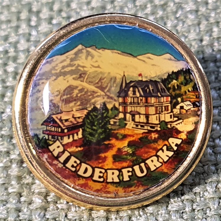 P005 - Alter Souvenir Pin - Riederfurka | Kaufen auf Ricardo