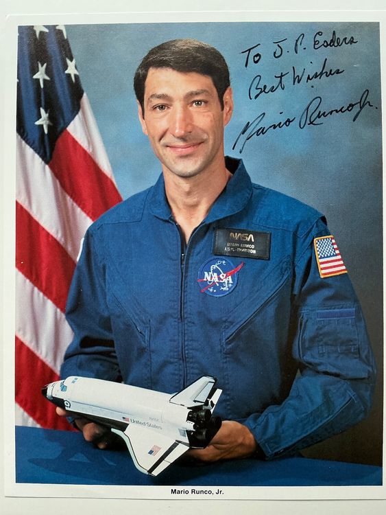Weltraum OU Mario Runco NASA Original Porträt 8*10 signiert (Gebraucht ...