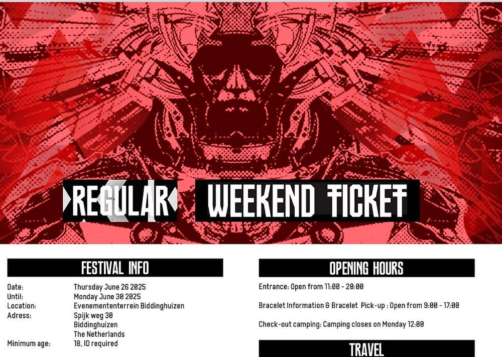 Defqon 1 2025 vier Tagesticket (Gebraucht) in Gipf Oberfrick für CHF ...