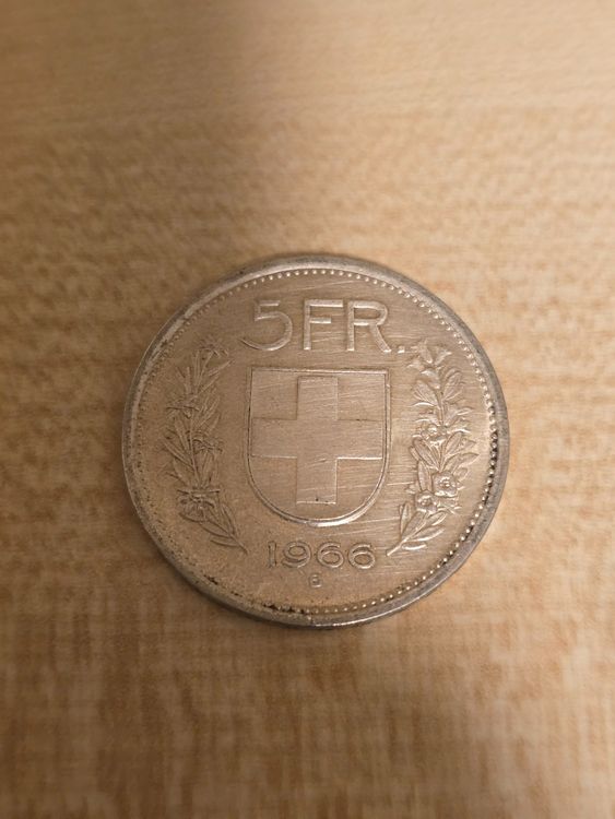 5 Franken Aus 1966 Guter Zustand (Gebraucht) in Kreuzlingen für CHF 12.5 – nur Abholung auf ...