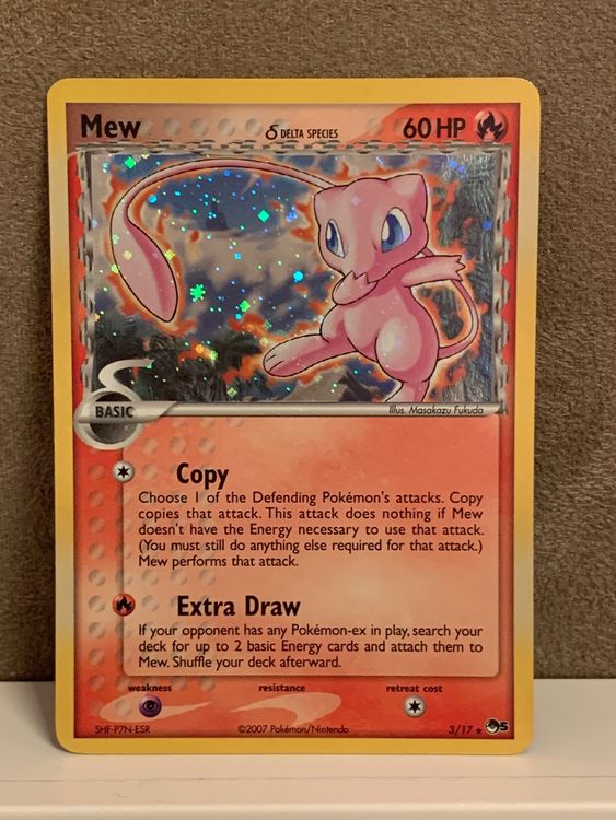 Mew Holo ENG POP Series 5 Error Delta Species Pokemon 3/17 (Gebraucht ...