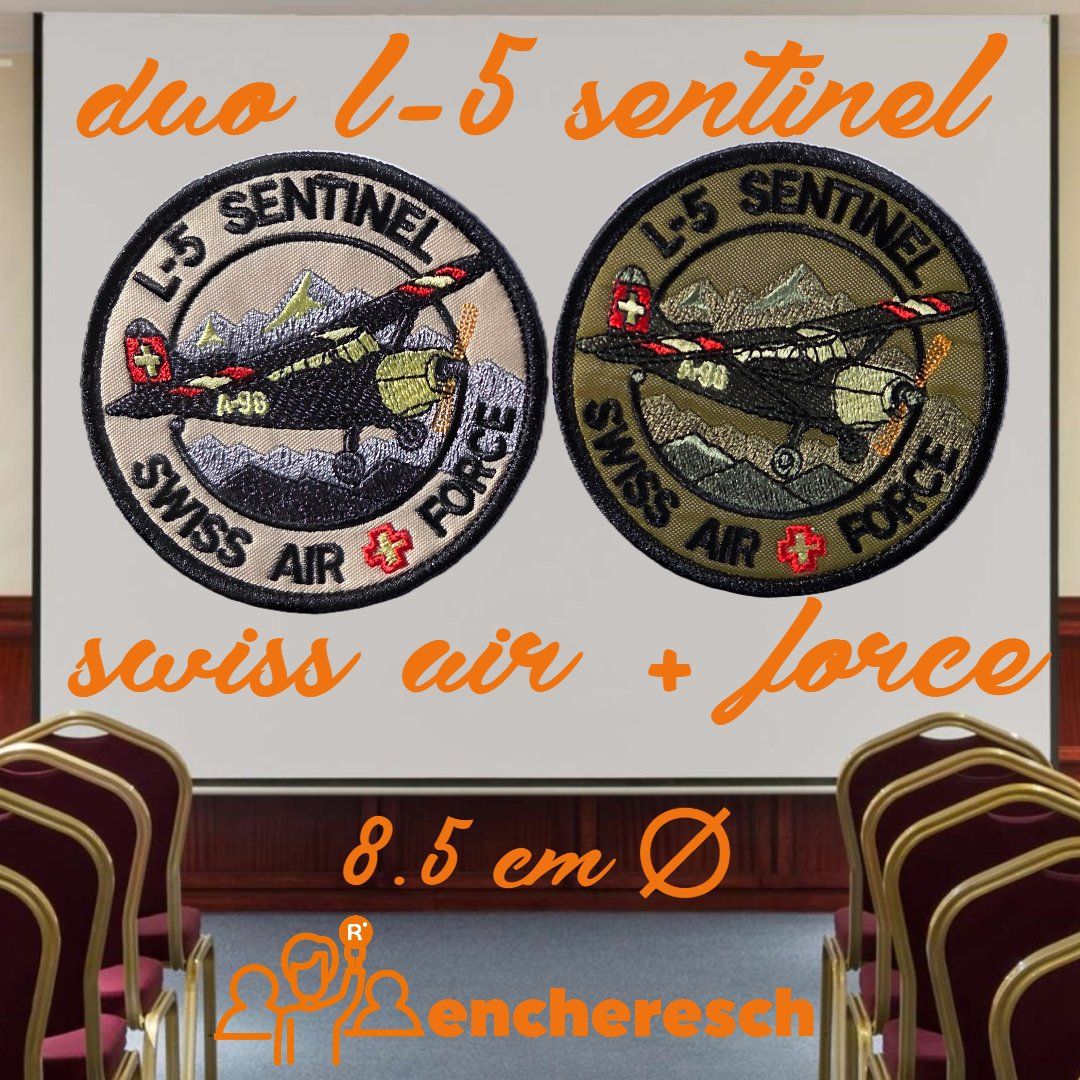 Patch - Badge [DUO L-5 SENTINEL - SWISS AIR + FORCE] (Neu (gemäss ...