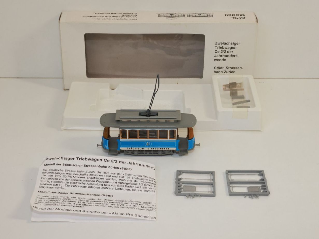 NAVEMO Ce 2/2 61 70.101motorisiert StStZ (VBZ) H0m - lesen! (Neu ...