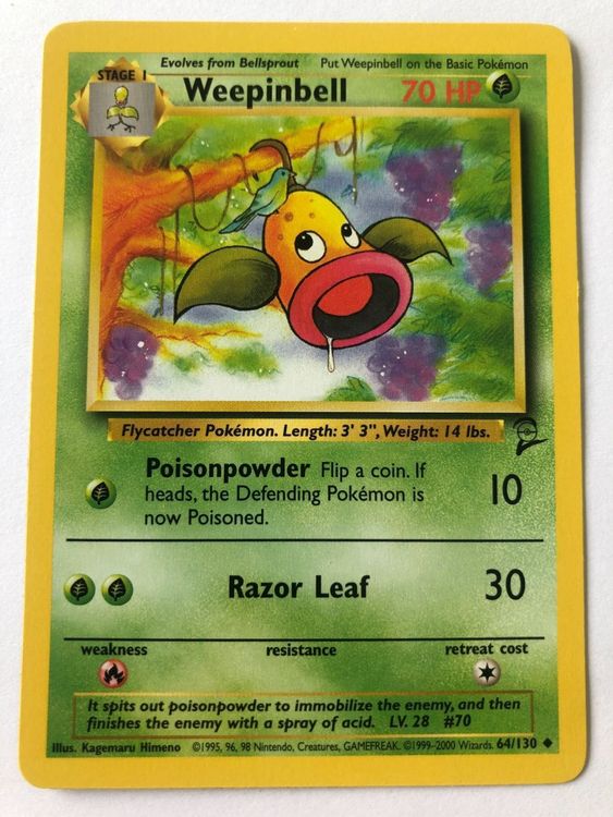 Weepinbell - Base Set 2 - Pokemon (Gebraucht) in Nussbaumen AG für CHF ...