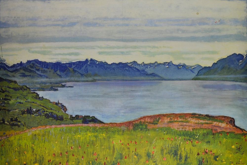 Ferdinand Hodler : Genfersee. Rascher Druck Grossformat | Kaufen auf Ricardo