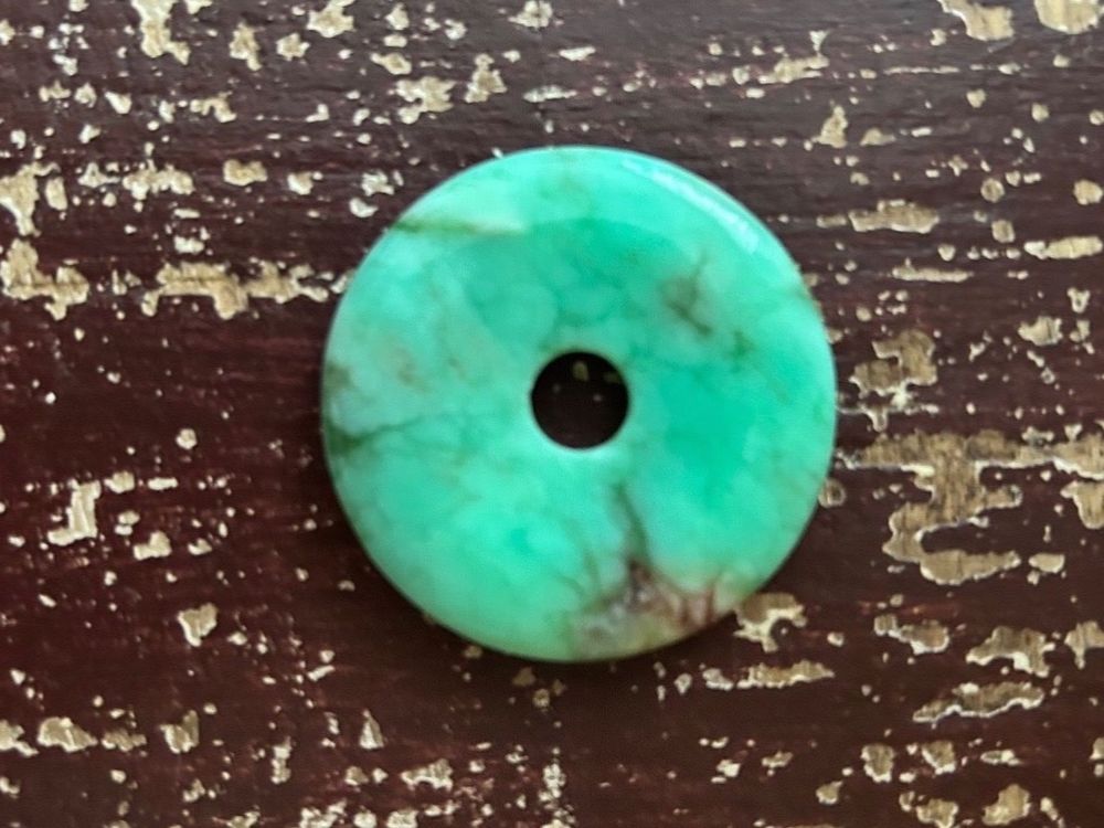 Chrysopras hell Donut 4 cm | Kaufen auf Ricardo