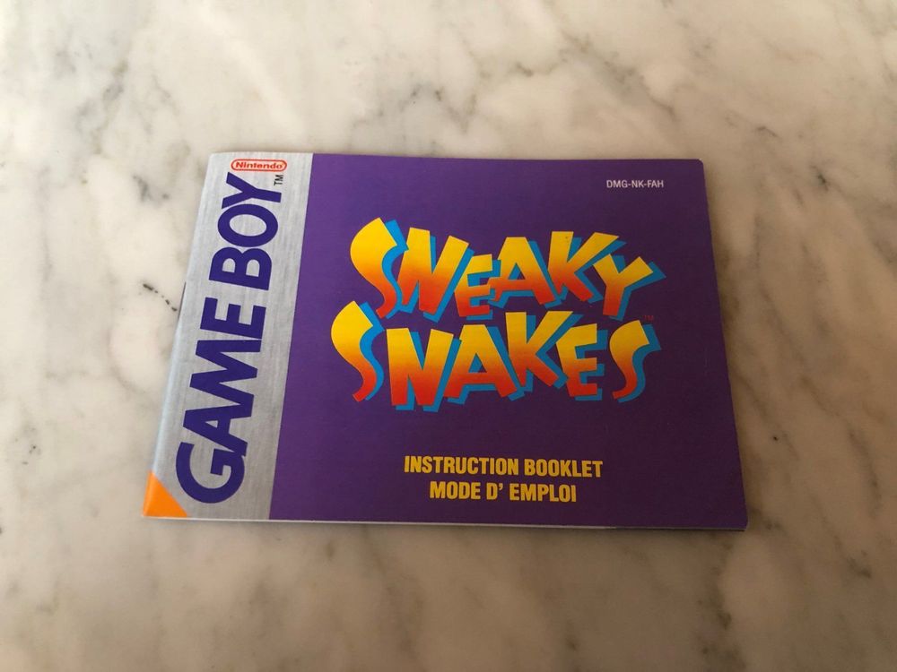 ANLEITUNG FÜR SNEAKY SNAKES GAME BOY FR/NL (Gebraucht) in hägendorf für CHF 19 – mit Lieferung ...