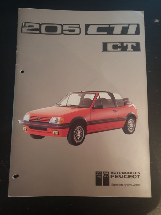 Broschüre Peugeot 205 CTI/CT Technische Daten | Kaufen auf Ricardo