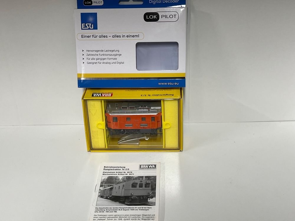 BLS BraWa Rangiertraktor Te 2/3, H0, digital ESU V5 (Neu und ...