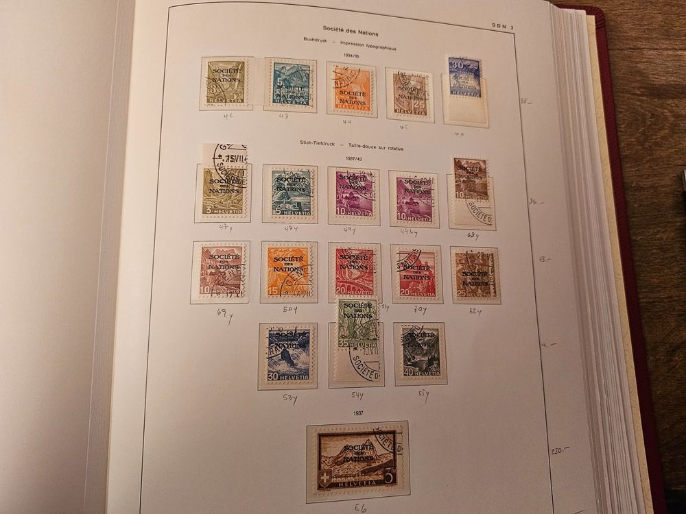 CH 1934-1943 SDN (DIII) SBK Fr. 338.-- ab 1.-- (D'occasion) à Monte ...