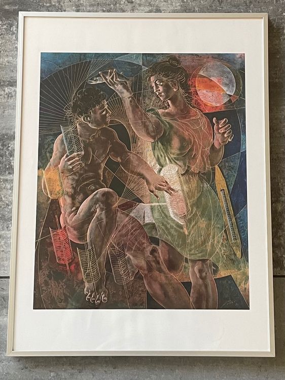 Super schönes Bild von Hans Erni - Faden der Zeit - 1982 | Kaufen auf ...