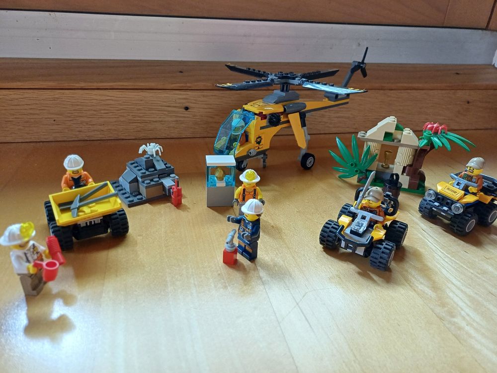 3 Sets Lego Jungle Helicopter 60158, Bergbau 60184, 30355 (Gebraucht ...