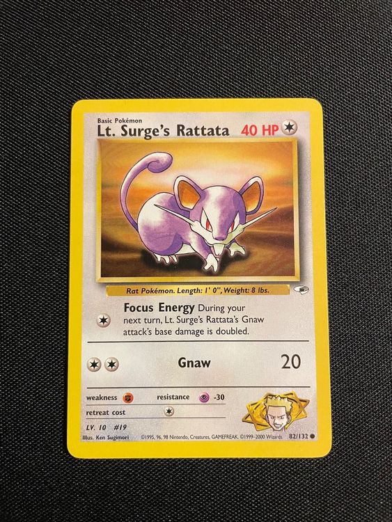 Gym Heroes Lt. Surge’s Rattata 82/132 (Gebraucht) in für CHF 1 – mit ...