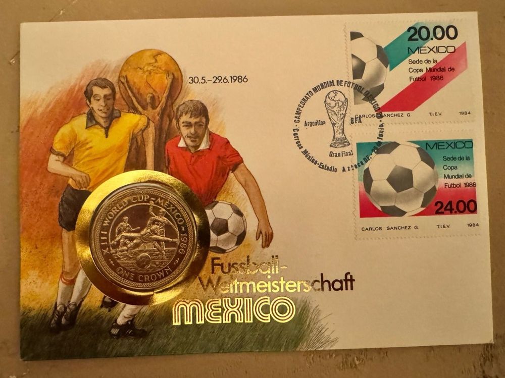 Münzbrief, Fussball Weltmeisterschaft 1986, Mexiko | Kaufen auf Ricardo
